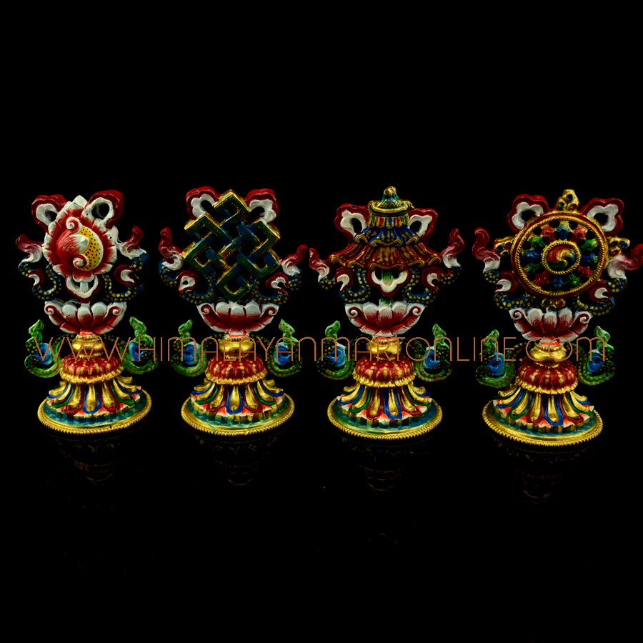 4.5" Ashtamangala Set: Buy 4.5" Ashtamangala Set Online - Himalayan Mart