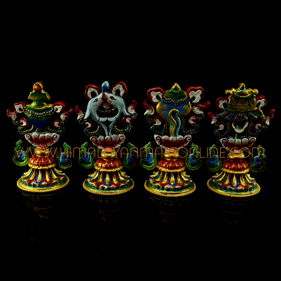 4.5" Ashtamangala Set: Buy 4.5" Ashtamangala Set Online - Himalayan Mart