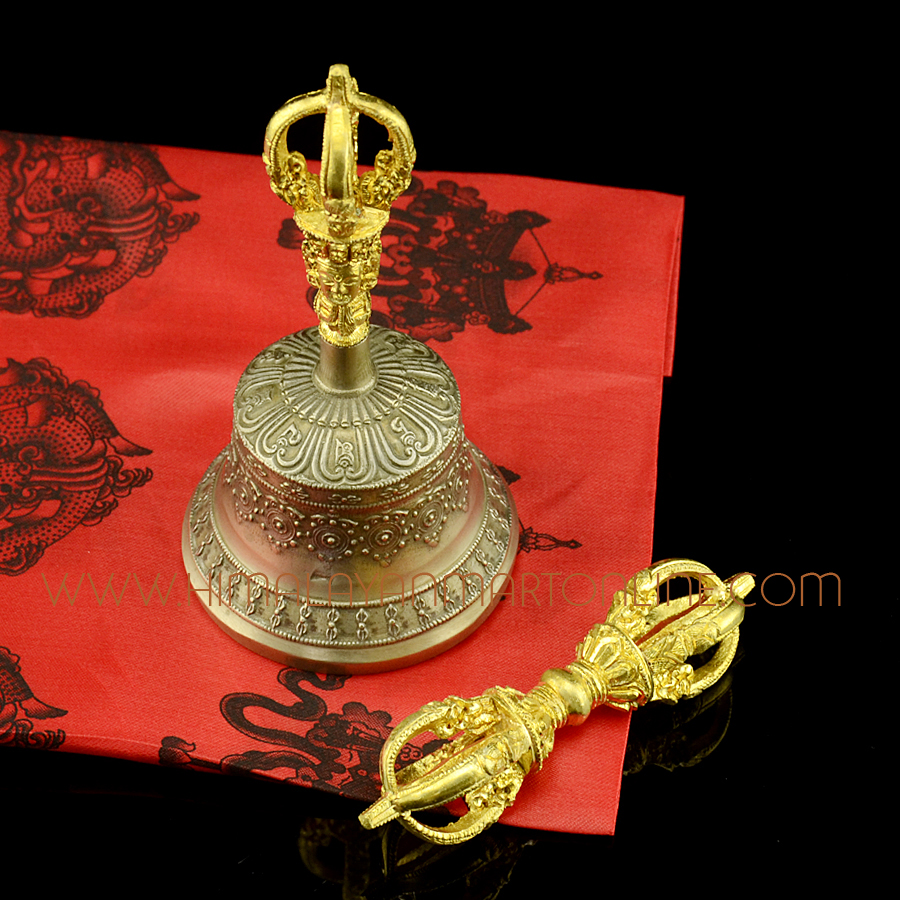 6.25” Vajra & Bell Set: Buy 6.25” Vajra & Bell Set Online - Himalayan Mart