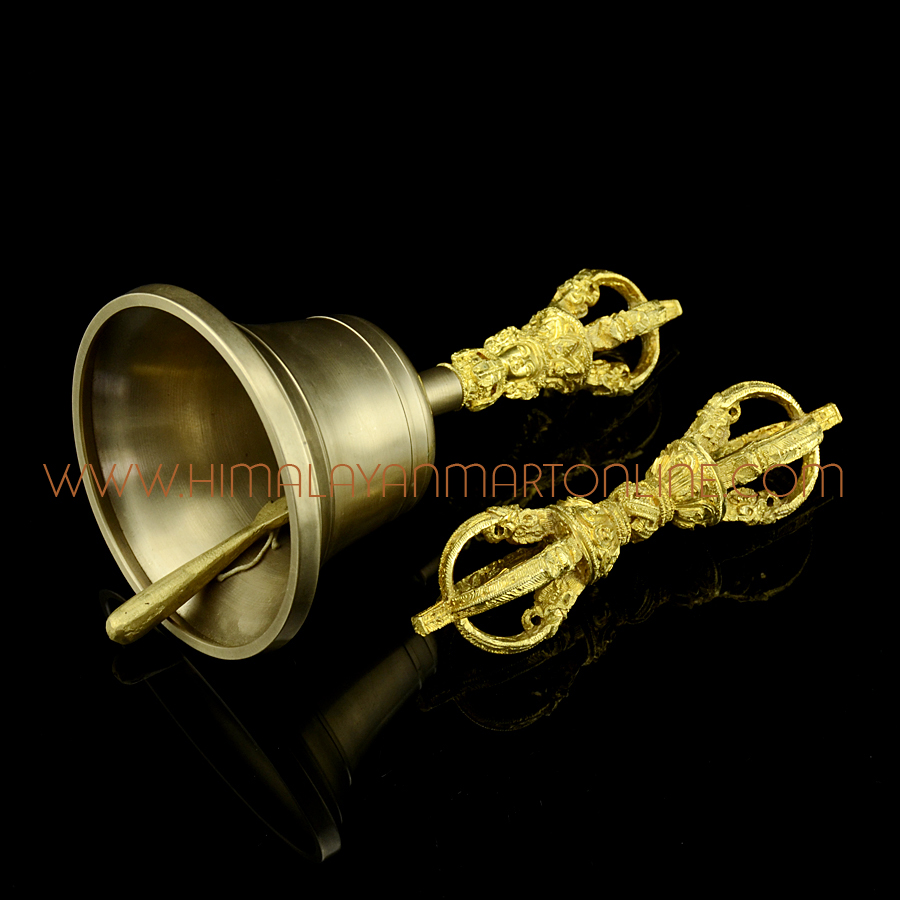 7” Vajra & Bell Set: Buy 7” Vajra & Bell Set Online - Himalayan Mart