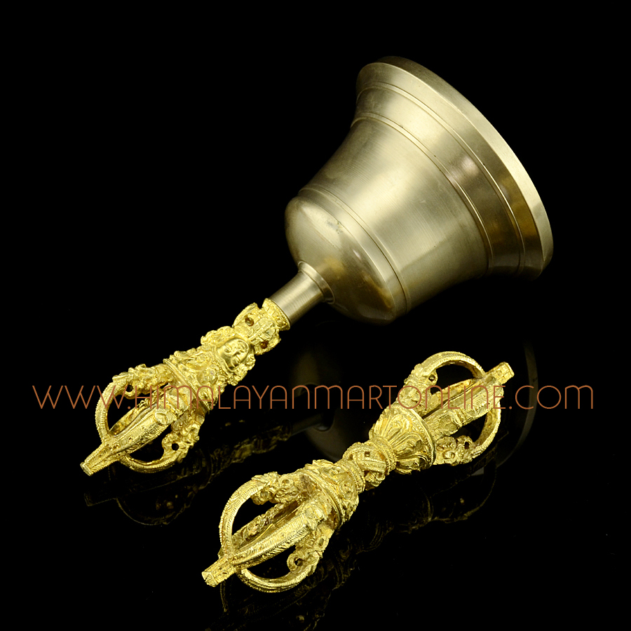 7” Vajra & Bell Set: Buy 7” Vajra & Bell Set Online - Himalayan Mart
