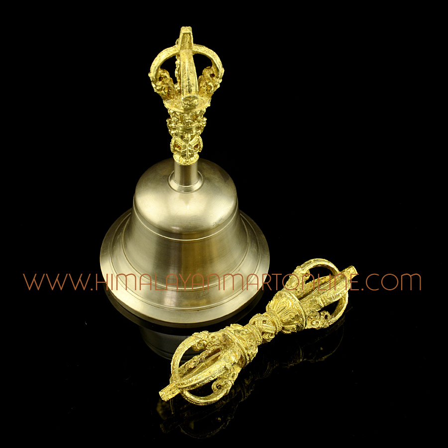 7” Vajra & Bell Set: Buy 7” Vajra & Bell Set Online - Himalayan Mart