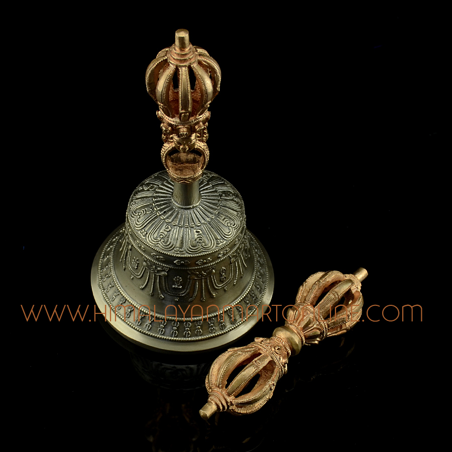 7.5” Vajra & Bell Set: Buy 7.5” Vajra & Bell Set Online - Himalayan Mart