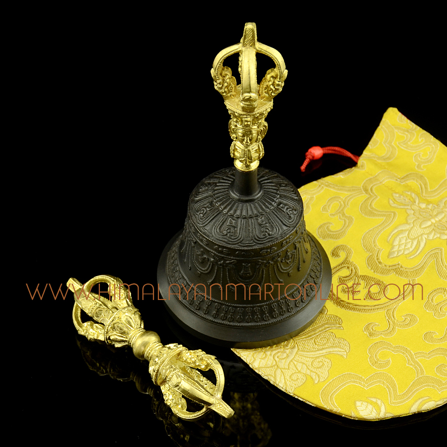 7.5" Vajra & Bell Set: Buy 7.5" Vajra & Bell Set Online - Himalayan Mart