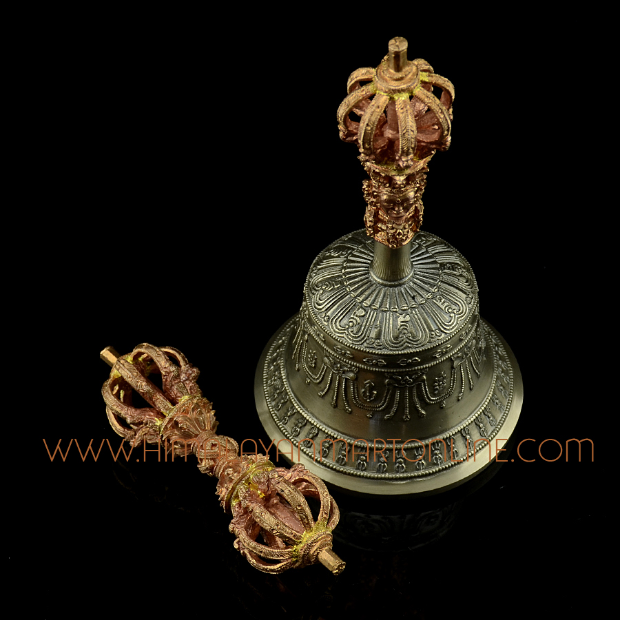 7.25” Vajra & Bell Set: Buy 7.25” Vajra & Bell Set Online - Himalayan Mart