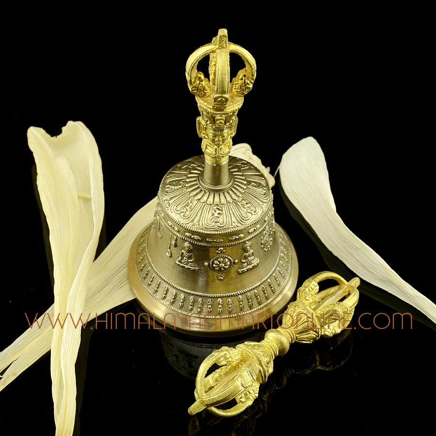 7” Vajra & Bell Set: Buy 7” Vajra & Bell Set Online - Himalayan Mart