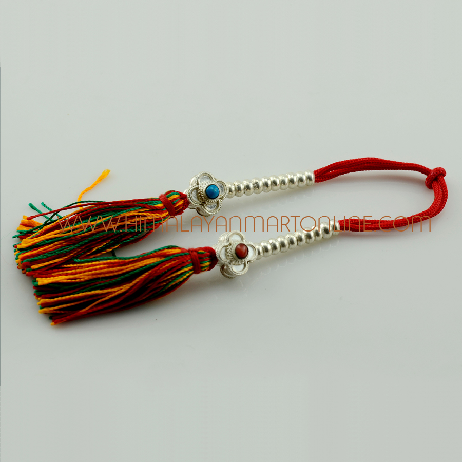 Viswa Vajra Silver Mala Counters Bhum Counters Set from Patan, Nepal.