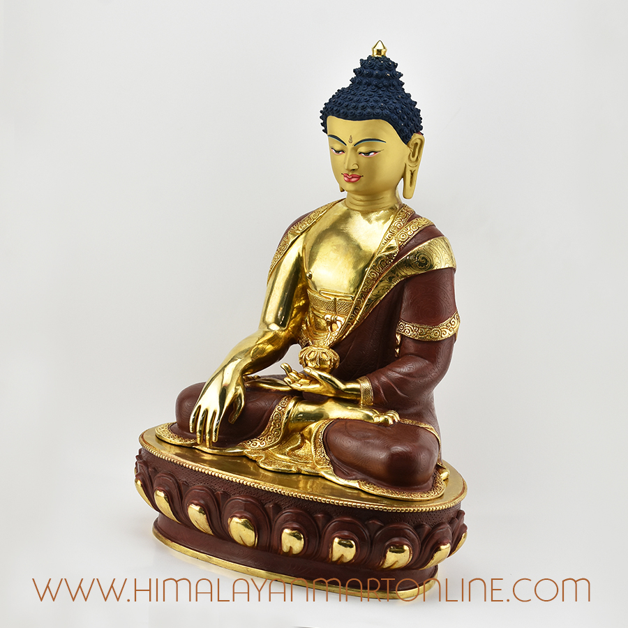 Hand Carved Buddha Statue: SHAKYAMUNI - LION OF THE SHAKYAS