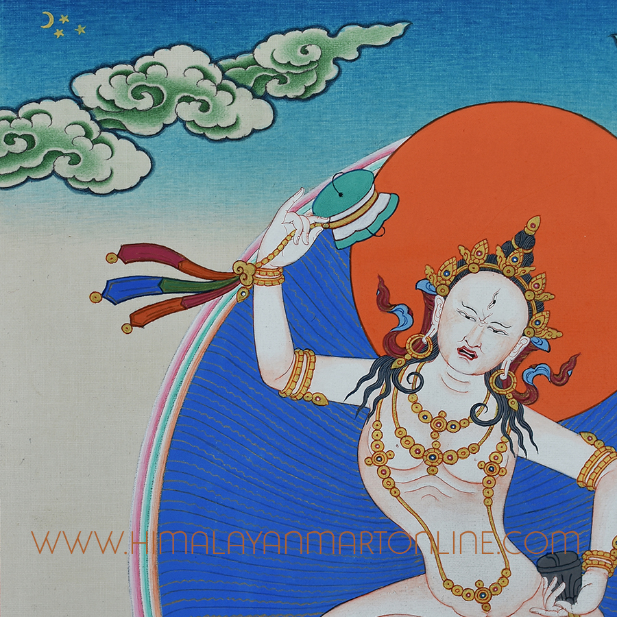 Machig Labdron Thangka Painting: Tibetan Buddhist Master