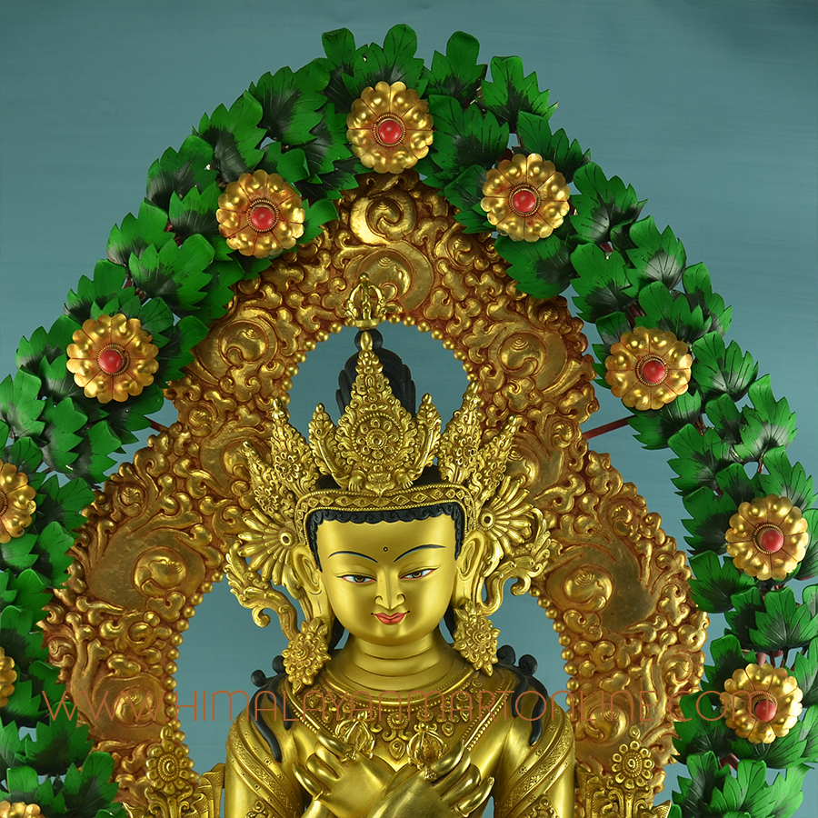 Vajradhara on Throne Statue: The Ultimate Primordial Buddha