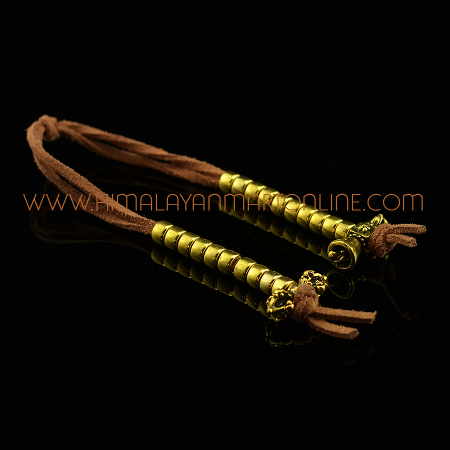 Fine Quality Vajra & Bell Metal Mala Counters Set from Patan, Nepal.