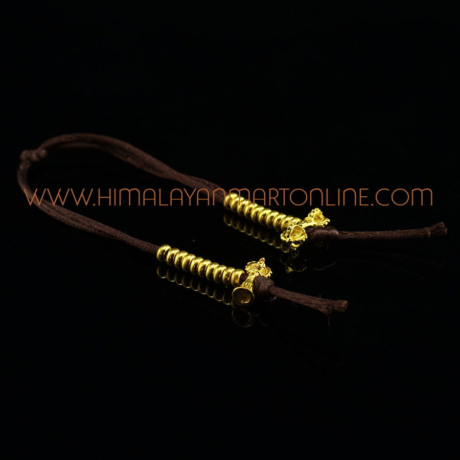 Fine Quality Vajra & Bell Metal Mala Counters Set from Patan, Nepal.