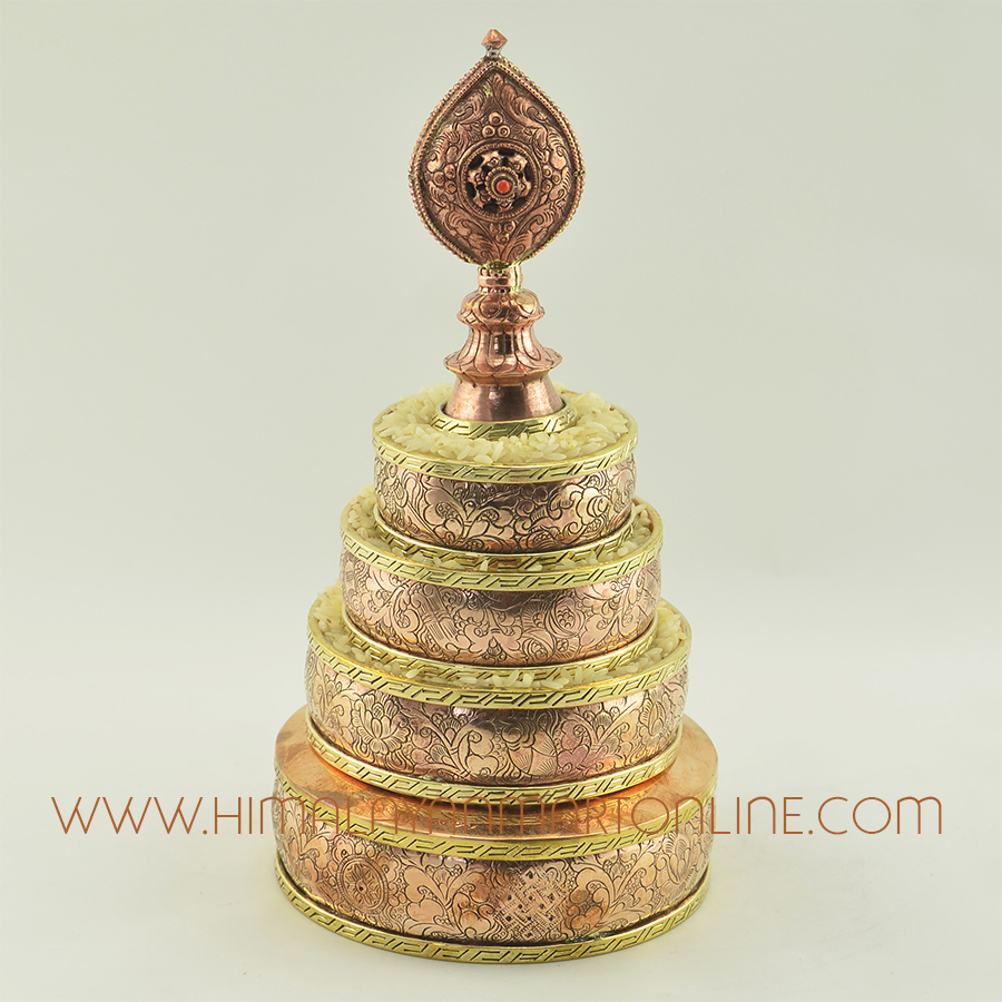Offering Mandala Set Buddhist Ritual Item for Your Tibetan Buddhist ...