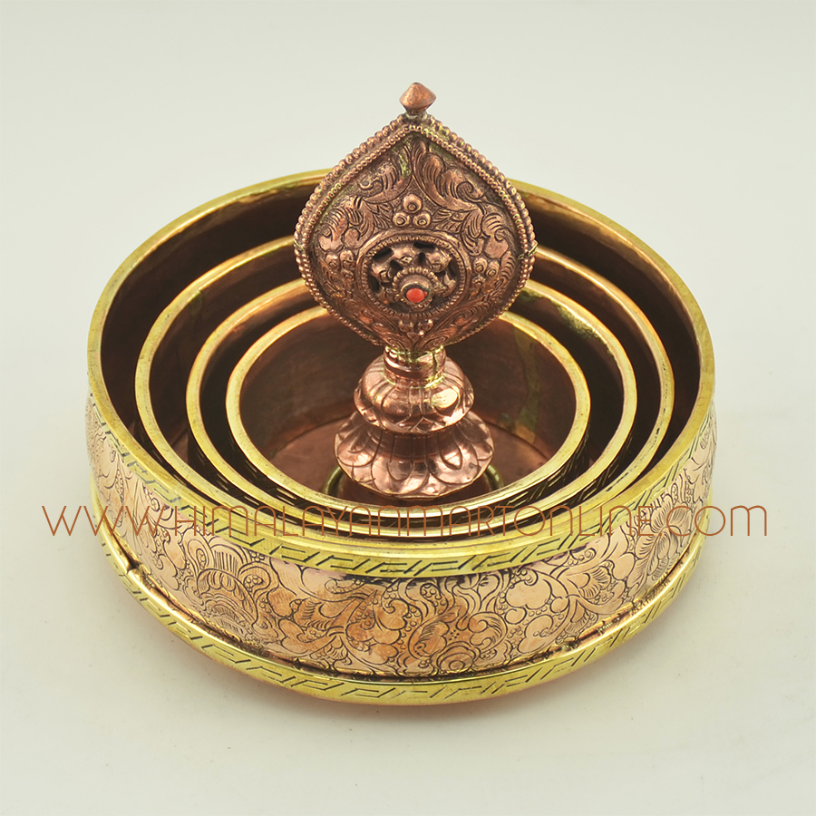 Offering Mandala Set Buddhist Ritual Item for Your Tibetan Buddhist ...