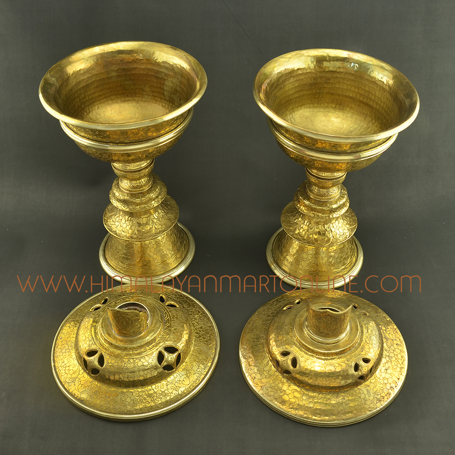 6" Tibetan Butter Lamp Set: Buy 6" Tibetan Butter Lamp Set Online ...
