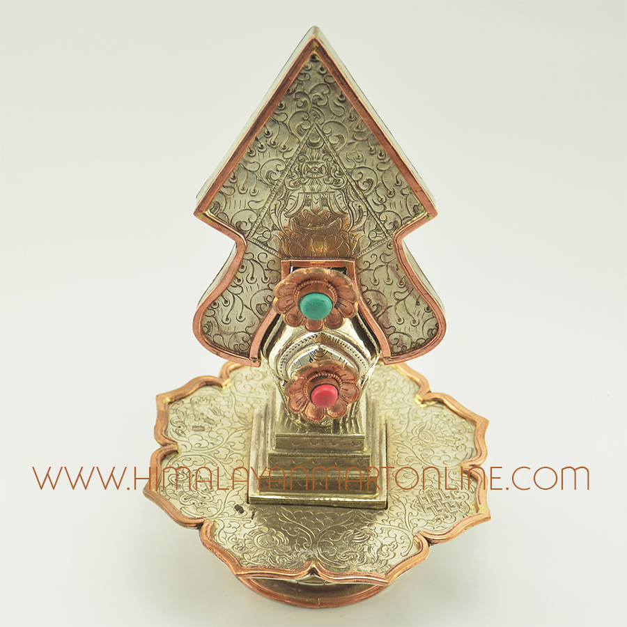 White Metal Torma: Torma – Ritual Food Offering. Red Colored Torma