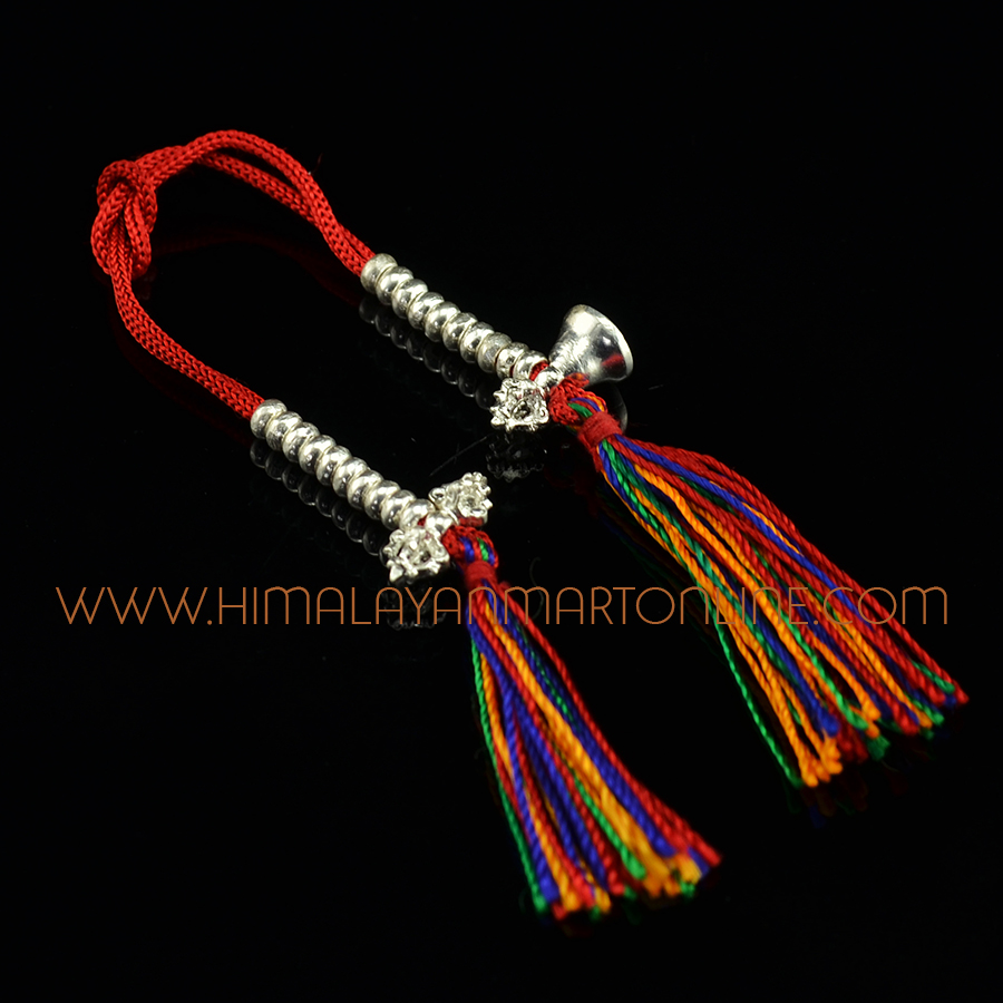 Dorje & Bell Silver MALA COUNTERS FOR PRAYER BEADS Online Himalayan Mart