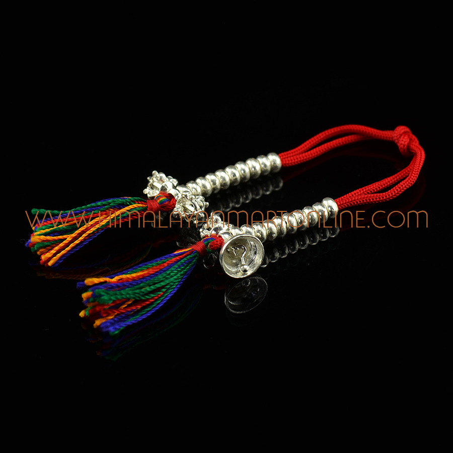 Vajra and Bell Silver Mala Counters & Markers | For Tibetan Prayer ...