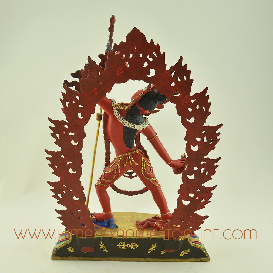 Beautifully Hand Painted 14" Vajrayogini / Dakini Copper Statue from ...