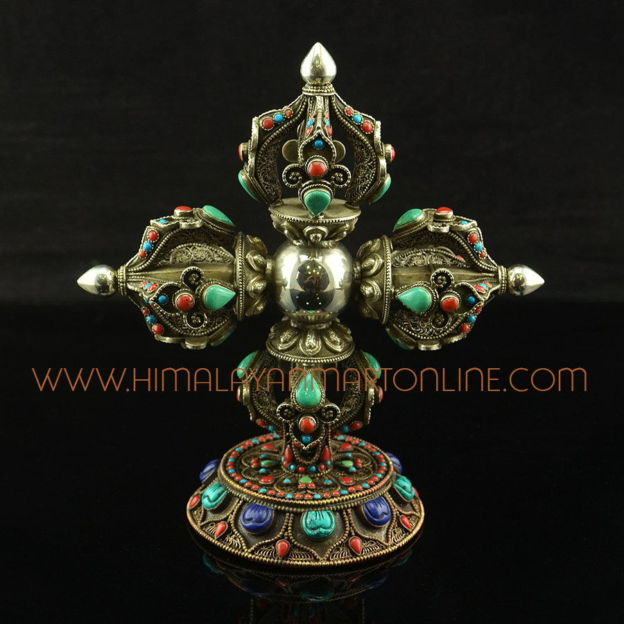 The Bishwa Bajra: It is created by two Bajra crossed together or four ...