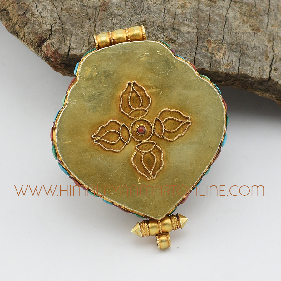 Garuda Ghau Pendant: Ghau is a small prayer box worn as pendant by ...
