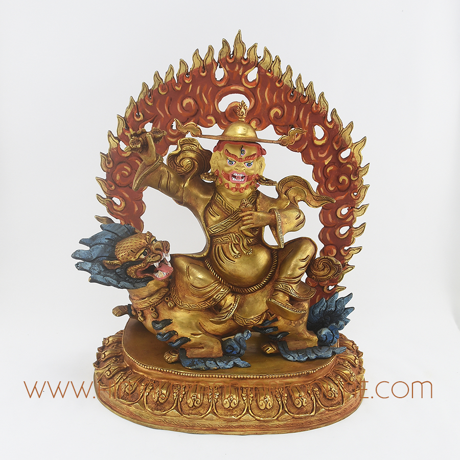 Dorje Drolo Copper Statue: The Manifestations Guru Padmasambhava