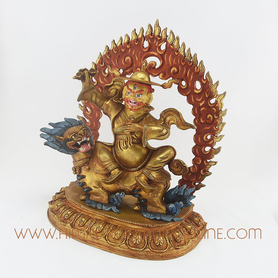 Dorje Drolo Copper Statue: The Manifestations Guru Padmasambhava