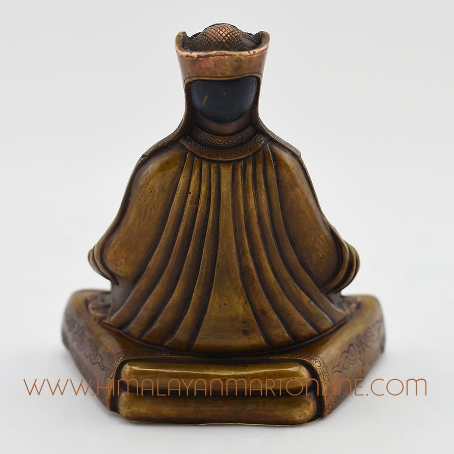 Gampopa Copper Oxidized Statue: Gampopa – The Man from Gampo.