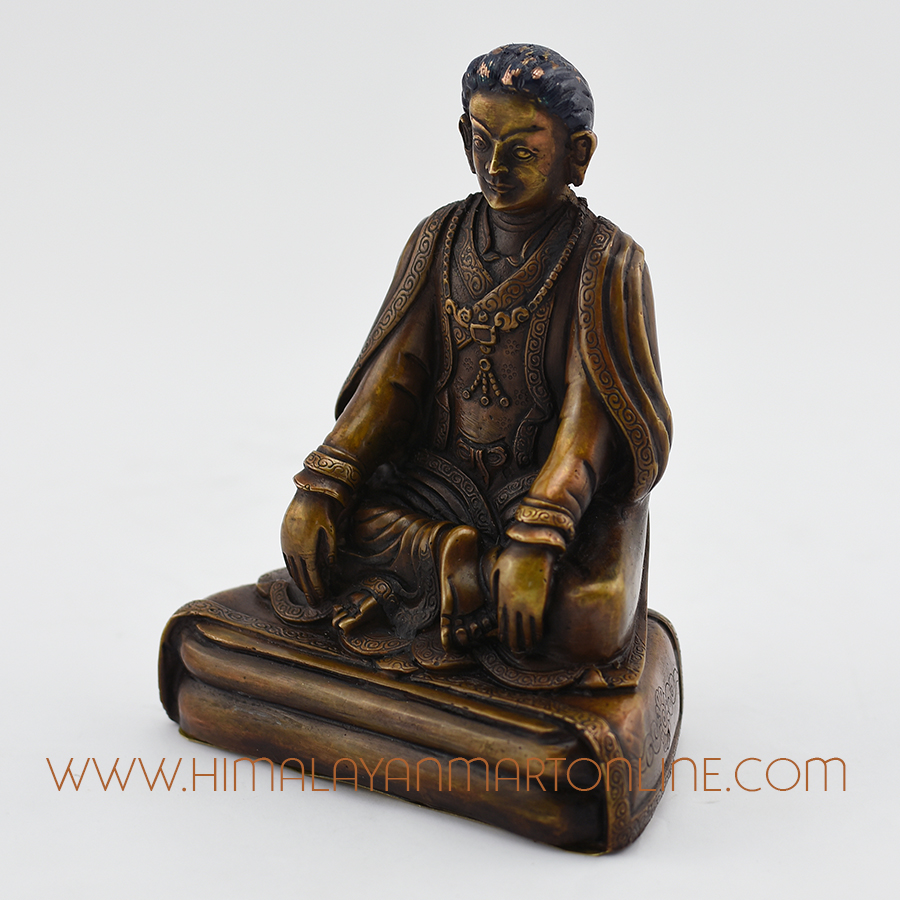 Marpa Copper Oxidized Statue: Marpa – Founder of Kagyudpa Tradition