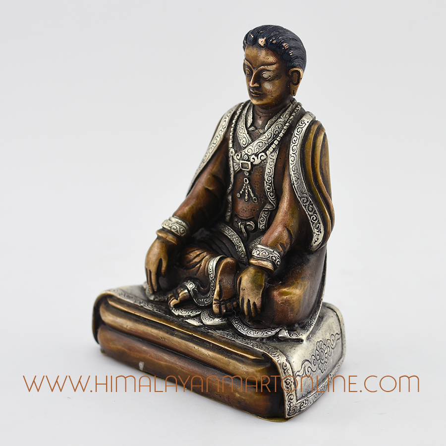 Marpa Oxidized Copper Statue: Marpa – Founder of Kagyudpa Tradition