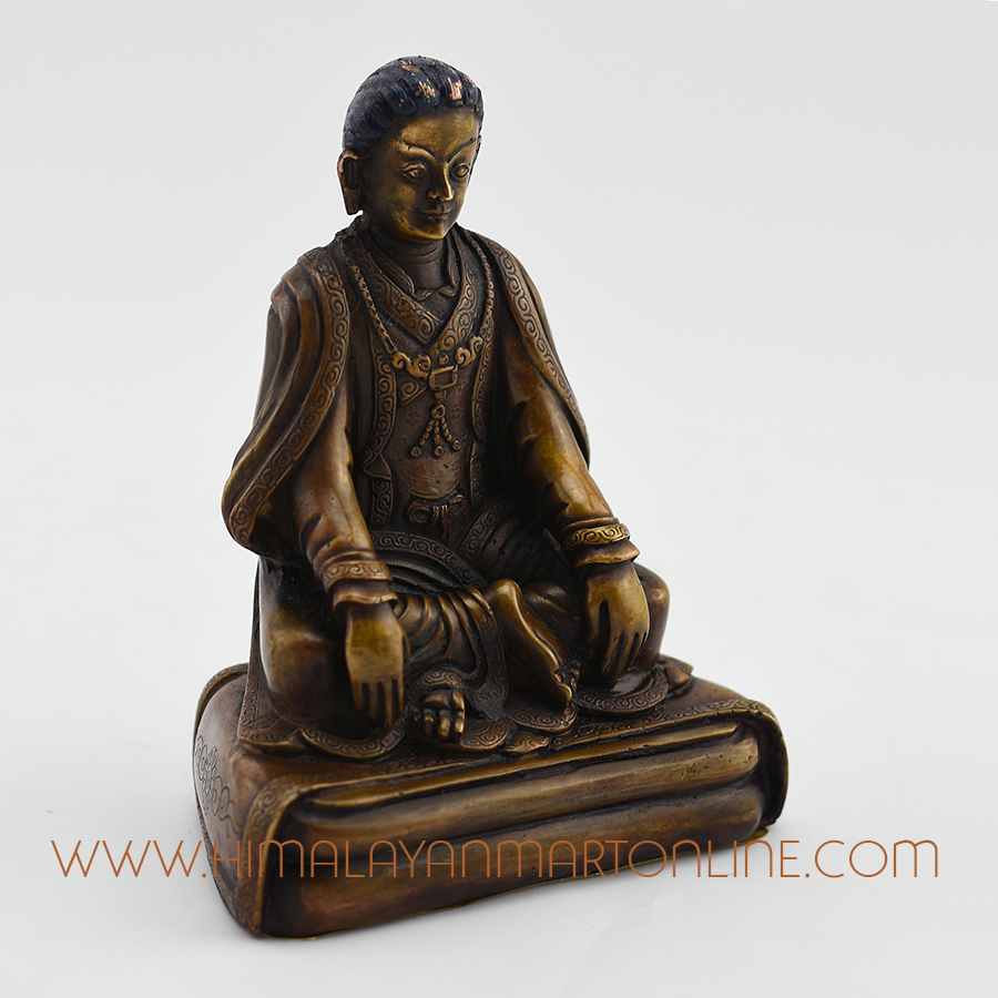 Marpa Copper Oxidized Statue: Marpa – Founder of Kagyudpa Tradition