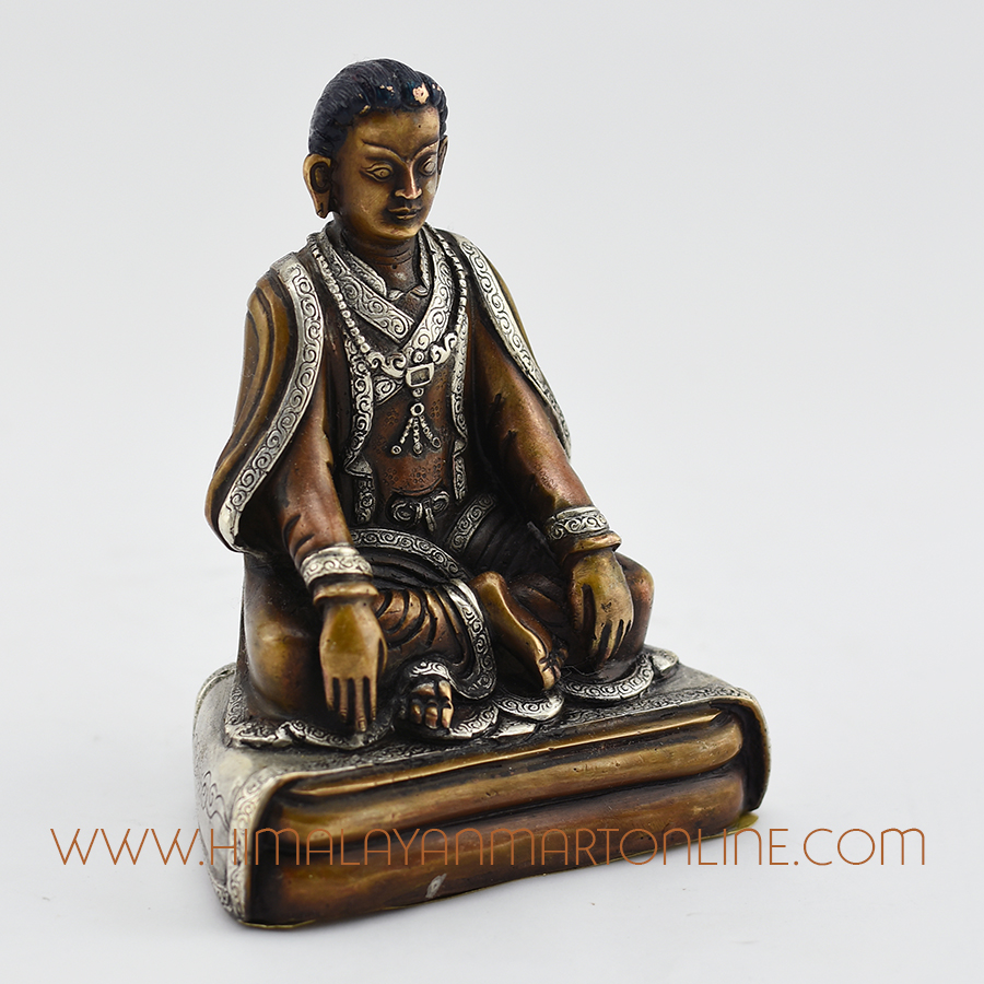 Marpa Oxidized Copper Statue: Marpa – Founder of Kagyudpa Tradition