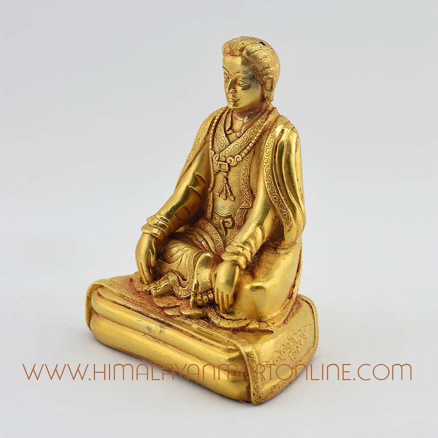 Marapa Copper Statue: Marpa – The Founder of Kagyudpa Tradition.