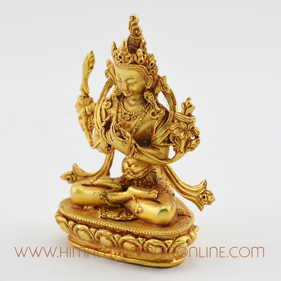 White Manjushri Statue: White Manjushri - The Glorious Melodious Speech