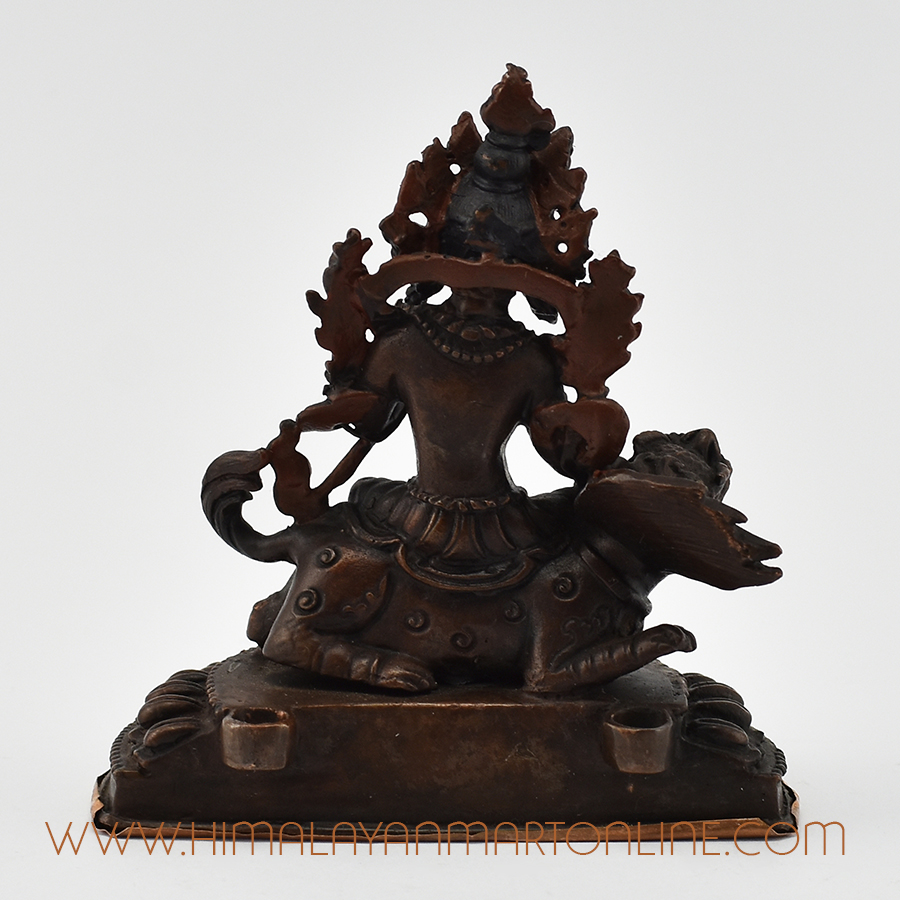 Green Tara on Lion Sculpture: Green Tara – The Saviouress.
