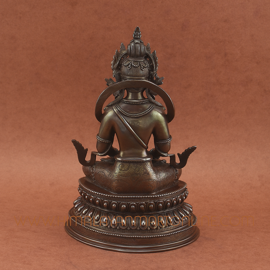 Tsepame Aparmita Copper Statue: Amitayus – The Buddha of Infinite Life
