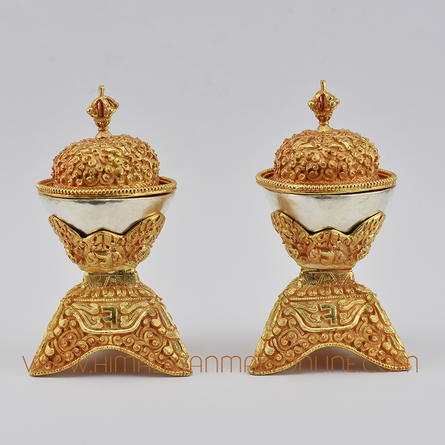 Tibetan Ritual Kapala Set: Kapala Set – The Ritual Skull Cup