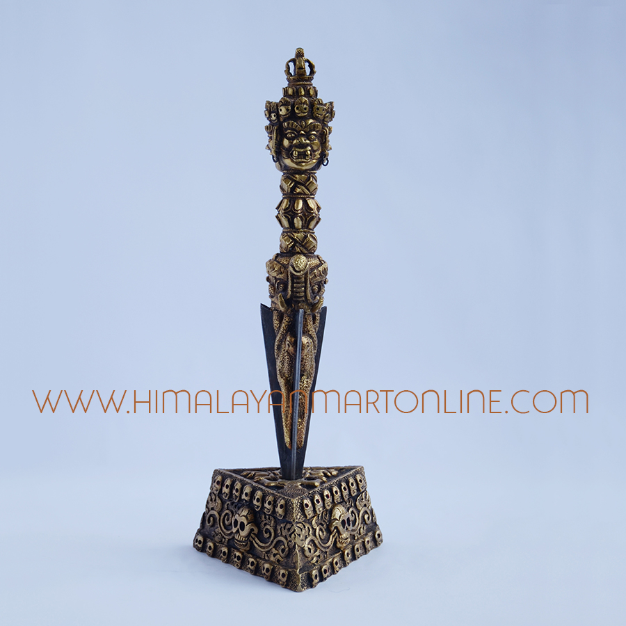 Phurwa Tibetan Ritual Dagger: Phurwa is triple sided Tibetan ritual dagger.