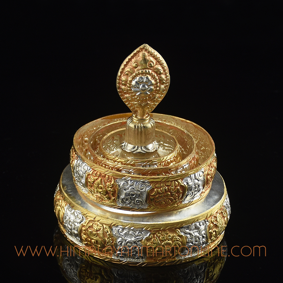 Ritual Offering Mandal Set: Mandala represent the universe.