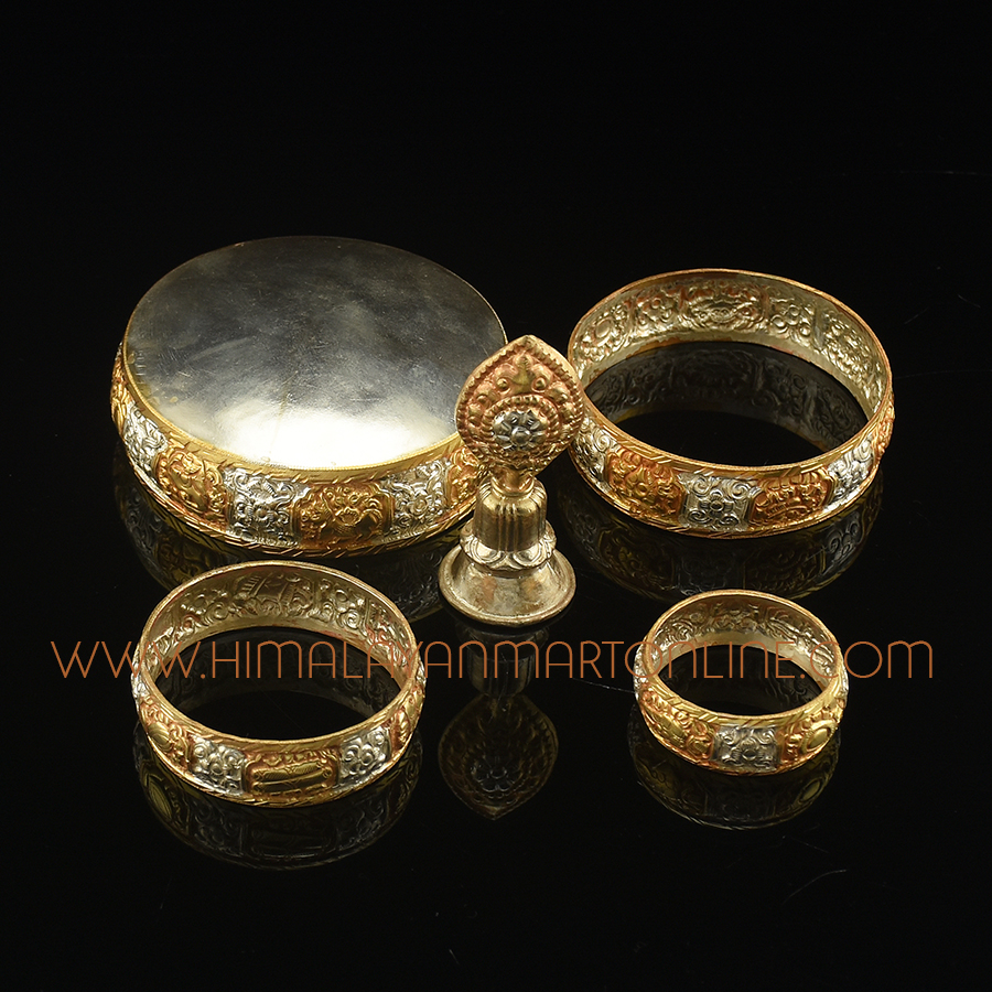 Ritual Offering Mandal Set: Mandala represent the universe.