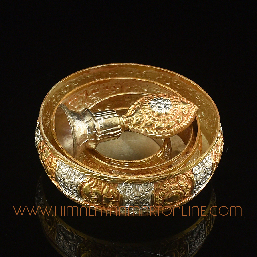 Ritual Offering Mandal Set: Mandala represent the universe.