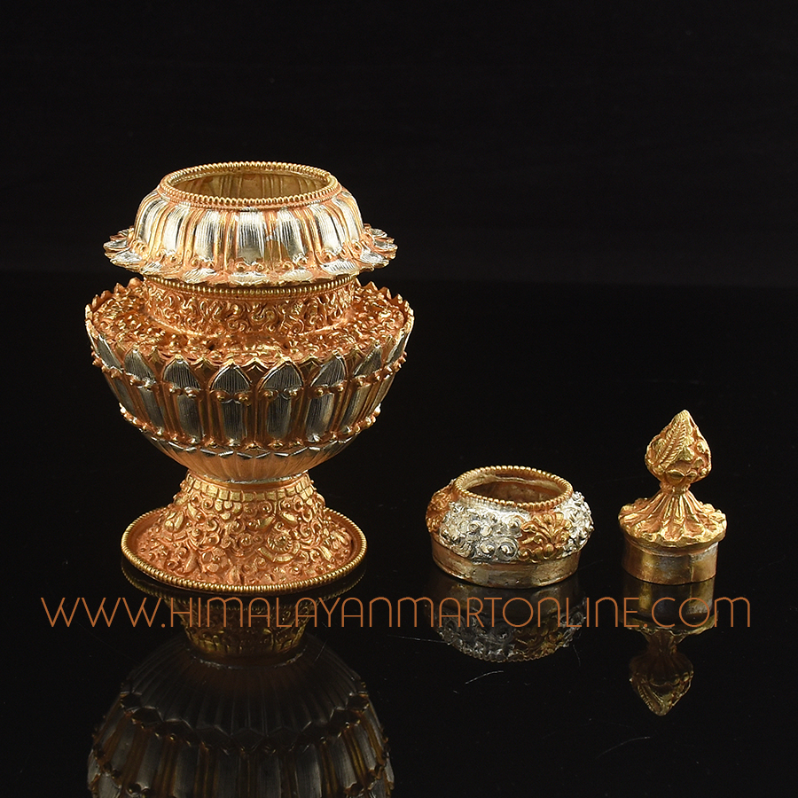 Copper Neshi Rice Pot: Neshi is also a Tibetan Buddhist Ritual Object