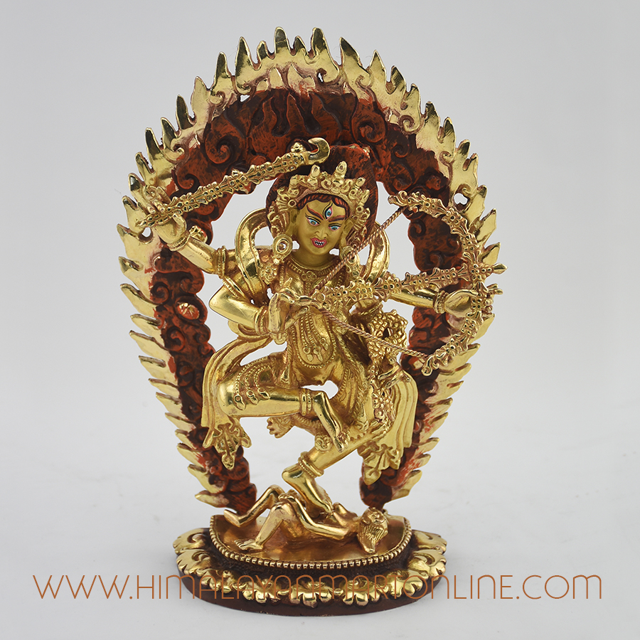 Kurukulla Copper Statue: Kurukulla – Goddess of Enchantments