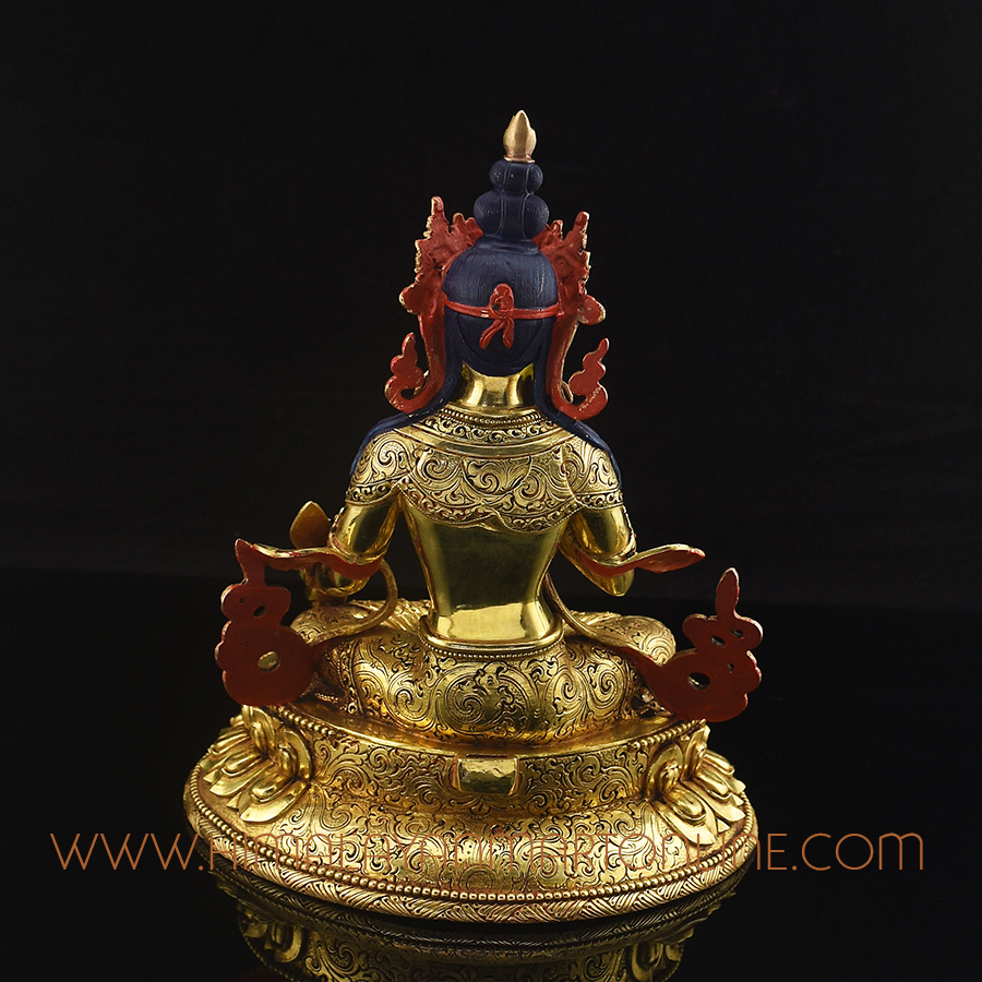 Framed Ksitigarbha Bodhisattva Statue: Ksitigarbha Bodhisattva