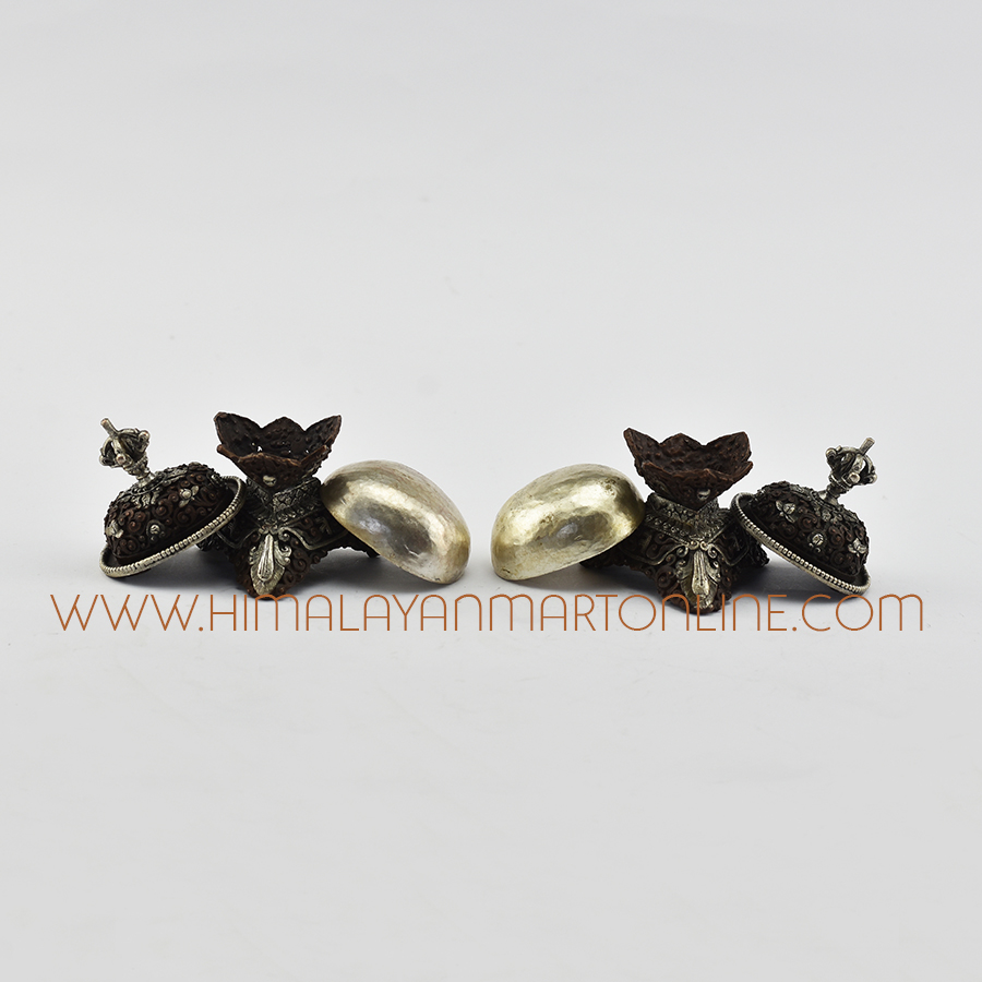 Ritual Offering Kapala Set: The skull cup, known as Kapala in Sanskrit