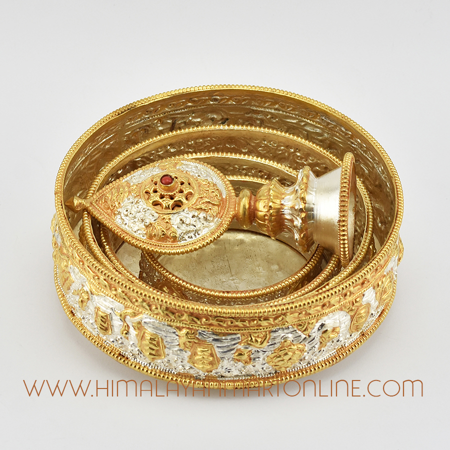 Ritual Mandala Offering: Tibetan Buddhist Ritual Mandala Offering Shrine