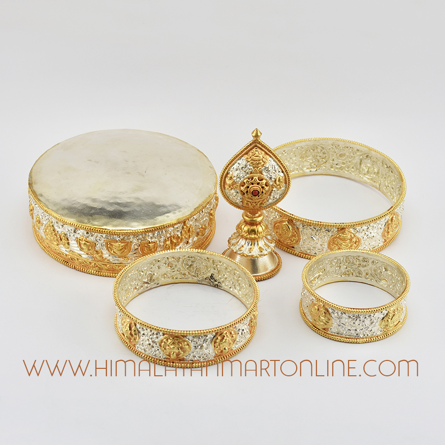 Ritual Mandala Offering: Tibetan Buddhist Ritual Mandala Offering Shrine