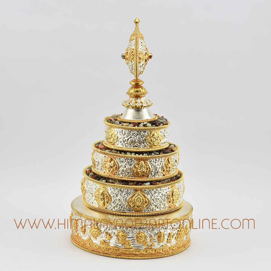 Ritual Mandala Offering: Tibetan Buddhist Ritual Mandala Offering Shrine