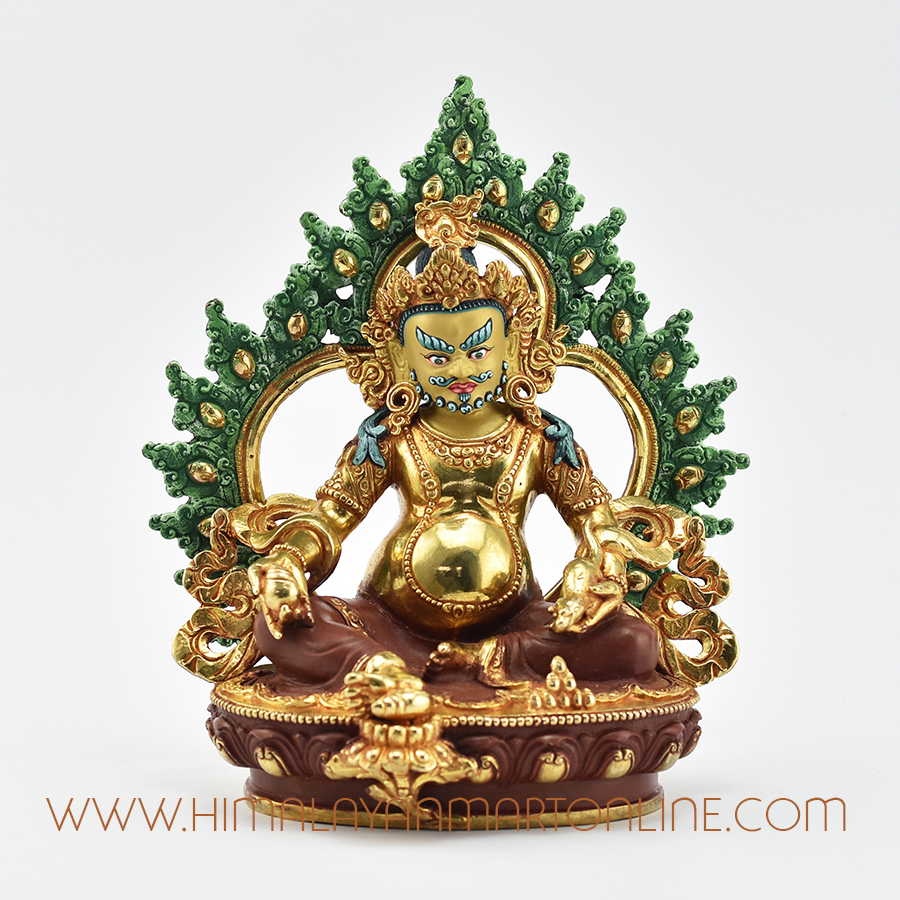 Buddhist Yellow Jambhala Statue: Yellow Dzambhala – Kubera