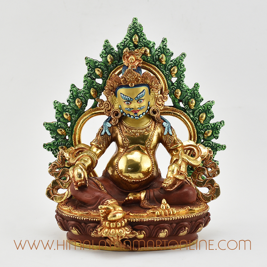 Buddhist Yellow Jambhala Statue: Yellow Dzambhala – The Wealth Deity